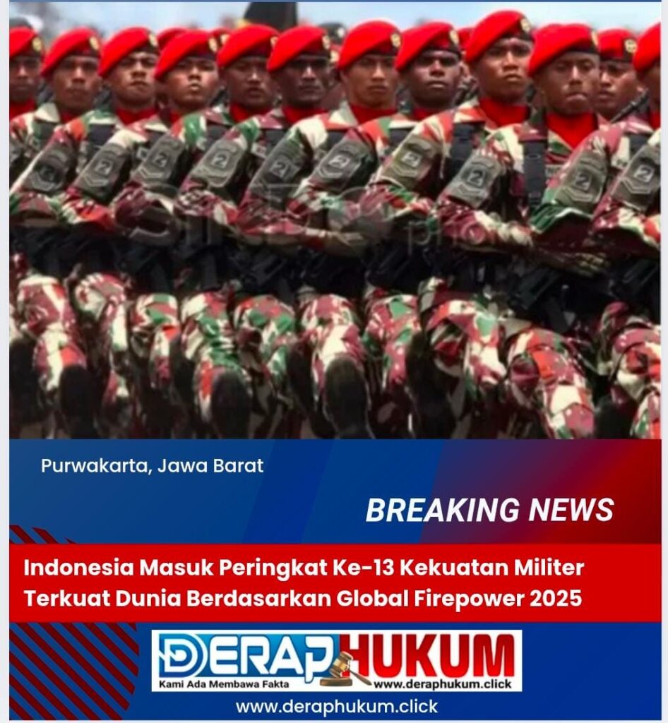 Indonesia Masuk Peringkat 13 Kekuatan Militer Terkuat Dunia Berdasarkan ...